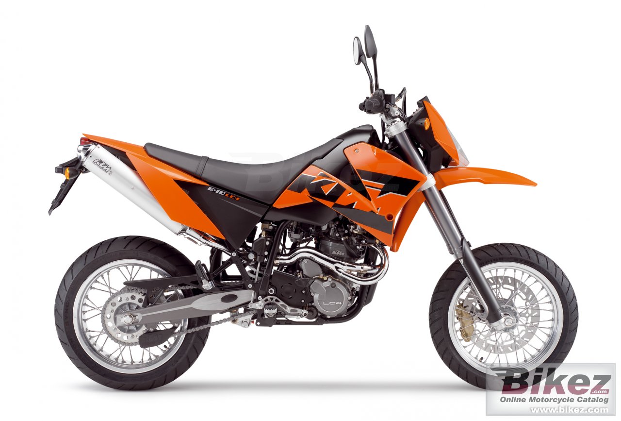 KTM 640 LC4 Supermoto Orange poster